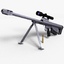 barrett m90 sniper rifle 3d model