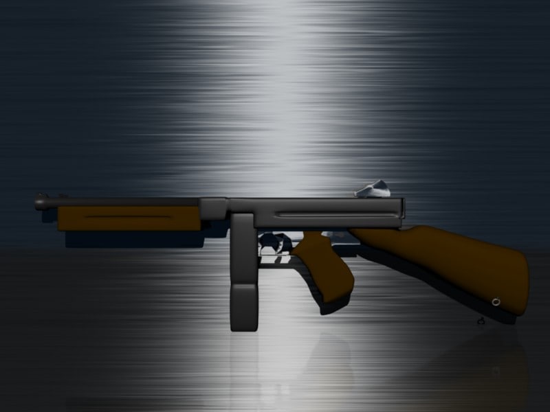 thompson rifle 3d model