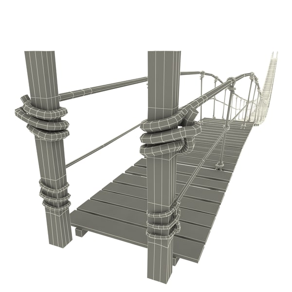 hanging bridge 3d model