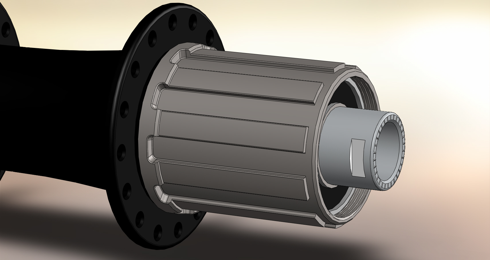 shimano xtr rear hub 3d model