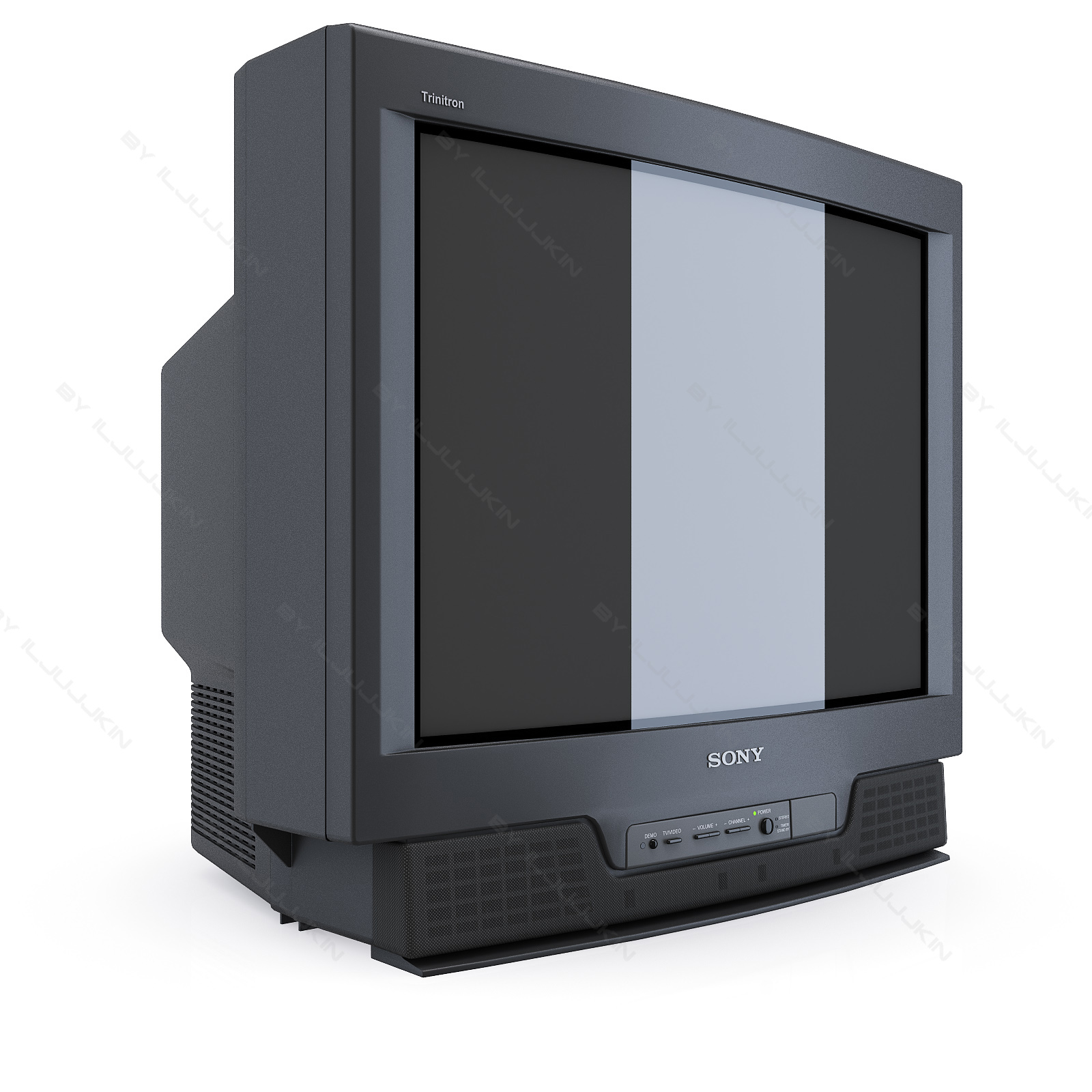 colour tv sony trinitron 3d model