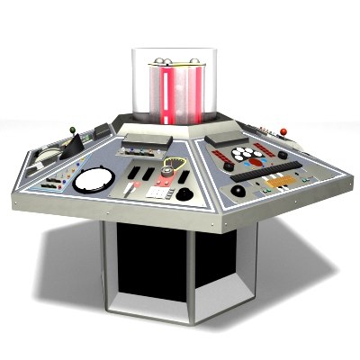 tardis console doctor 1982 3d model