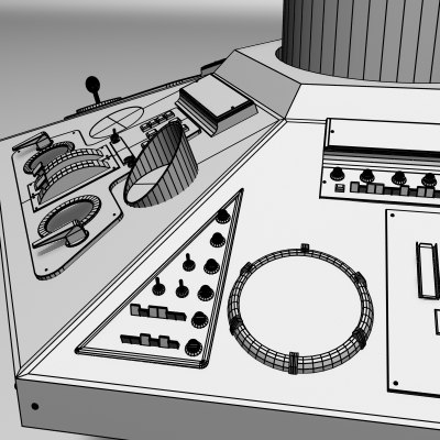 tardis console doctor 1982 3d model