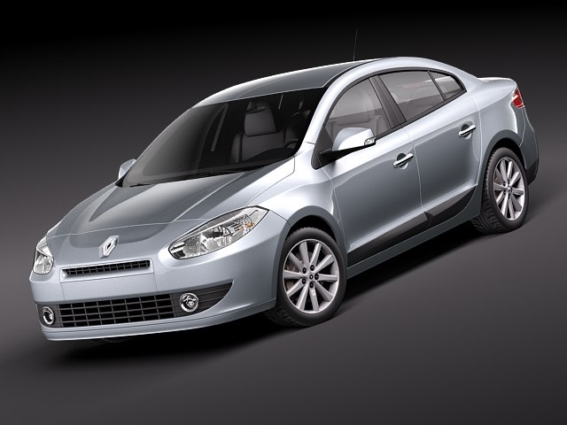 renault fluence 2011 sedan 3d model