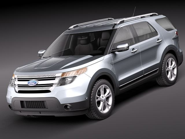 explorer 2011 suv 3d model