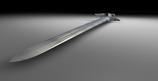 3d long sword model