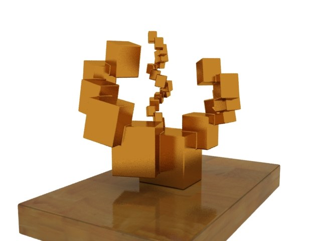 abstract boxes 3d model