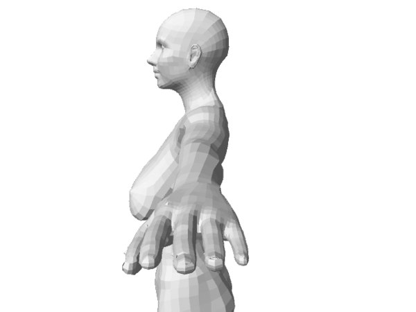 anatomically correct female 3d model