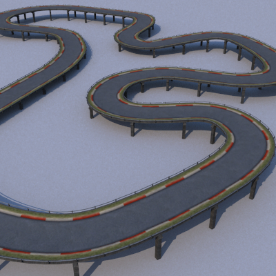 race track 3d model