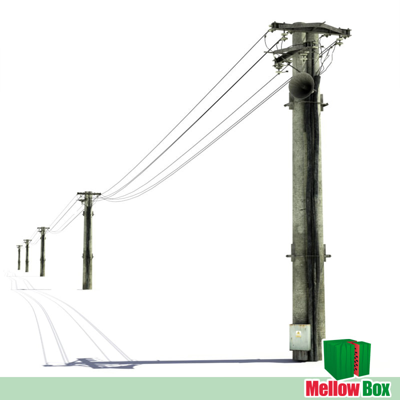 power line 3d model