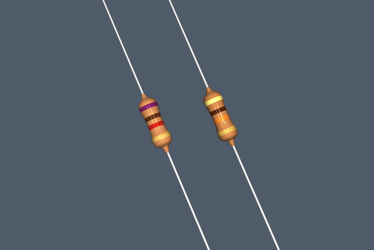 carbon resistors 3d model