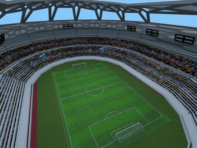 Fußballstadion vereinfacht 3D-Modell - TurboSquid 556897