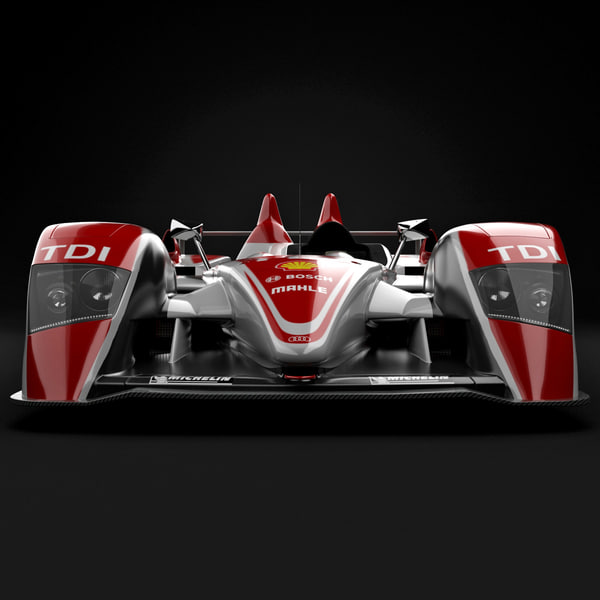 3dsmax realistic audi r10 race car