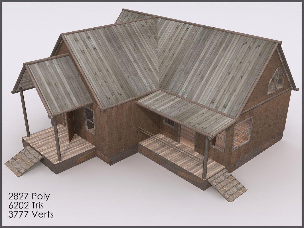 cottage interiors 3d model