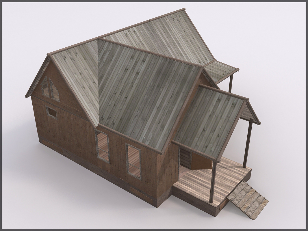 cottage interiors 3d model