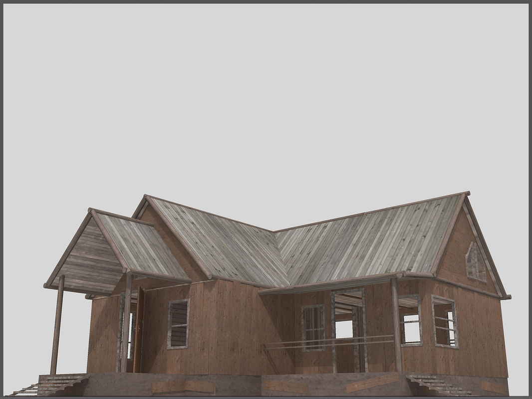 cottage interiors 3d model