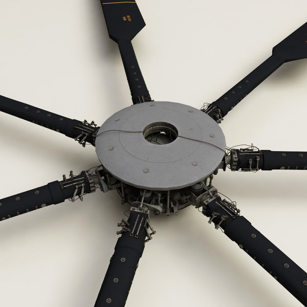 helicopter propellers v3 3d model