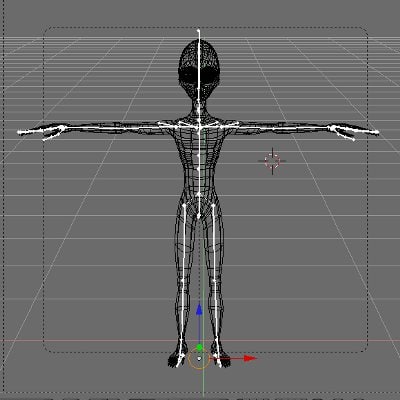 3d rigged alien