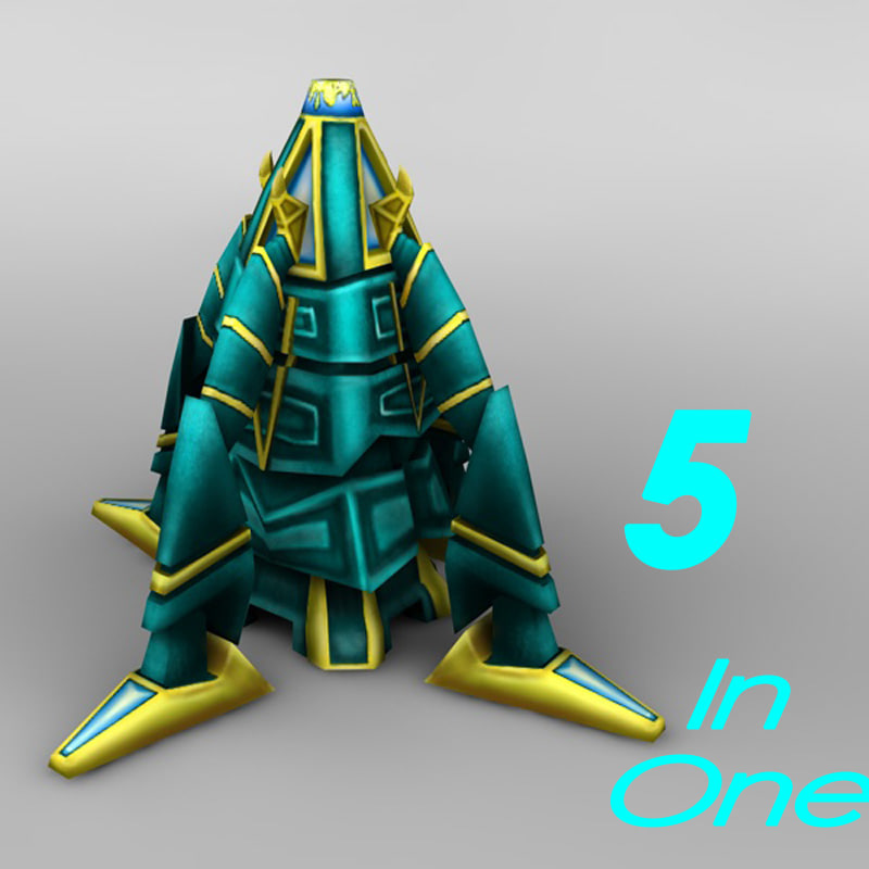 3ds max sci-fi alien buildings