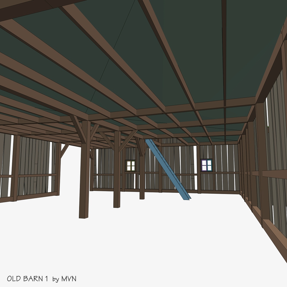 old barn 3d model