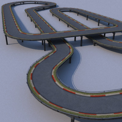 3d model race tracks