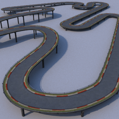 3d model race tracks