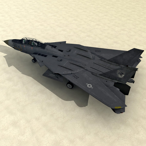 f-14 tomcat low-poly 3d model