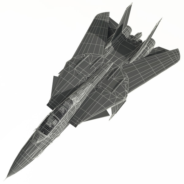 f-14 tomcat low-poly 3d model