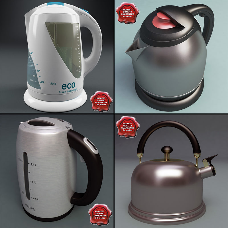 kettles modelled 3d model