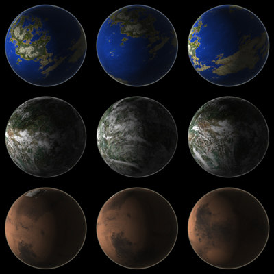 3d model planets