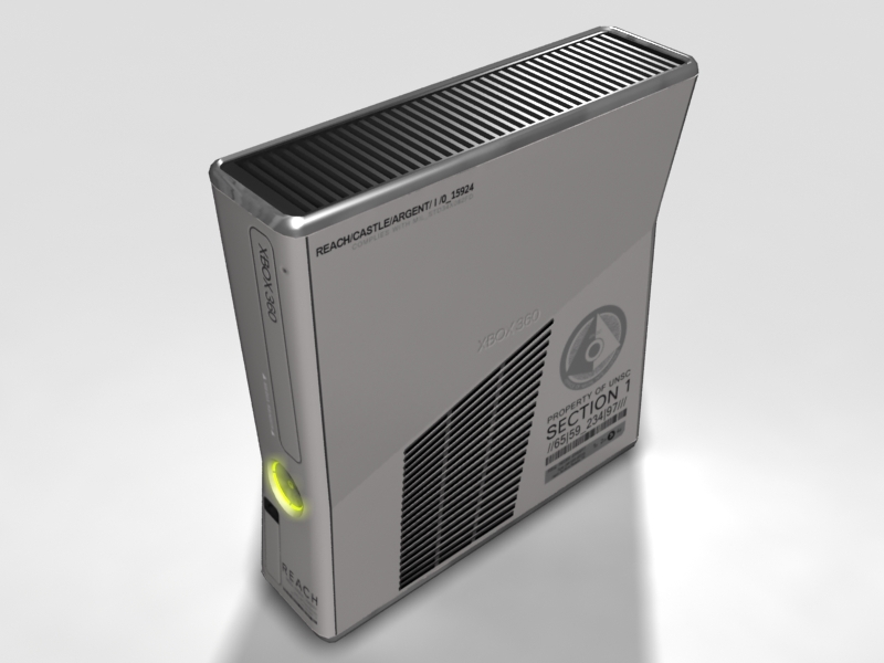 xbox 360 s 3d model