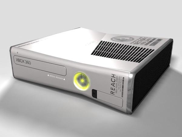 xbox 360 s 3d model