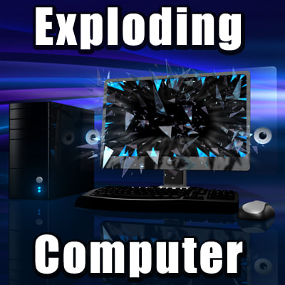 desktop computer 3d model