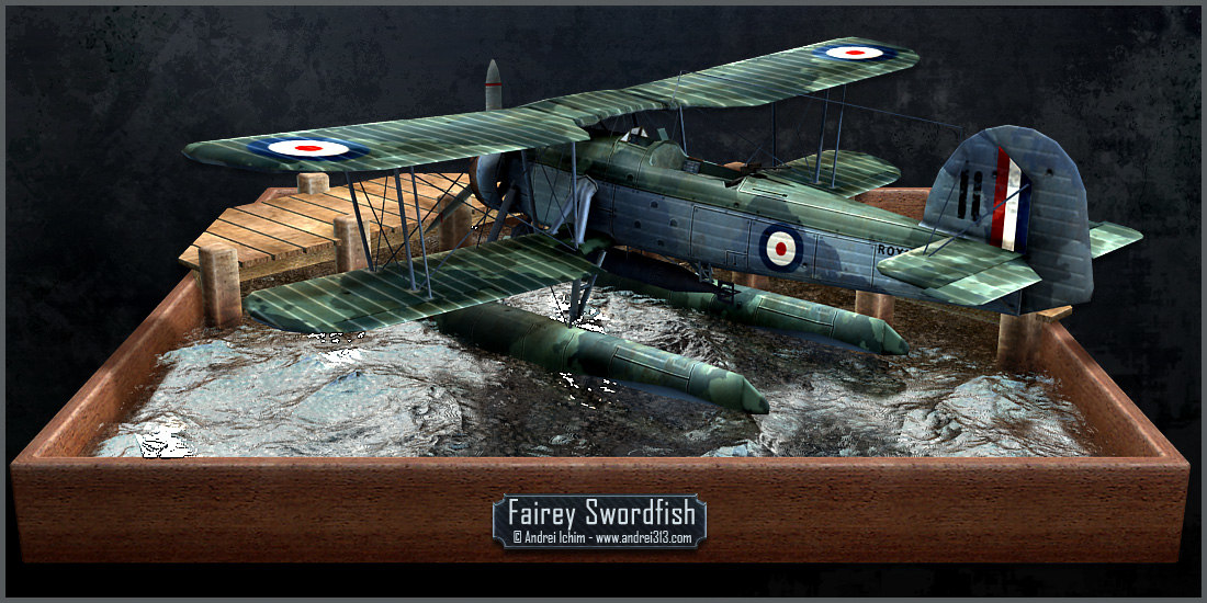 3d model fairey swordfish