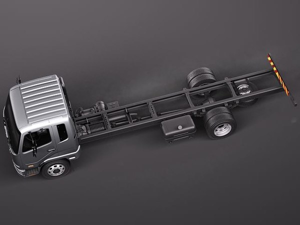 mitsubishi fuso fk13 truck 3d model
