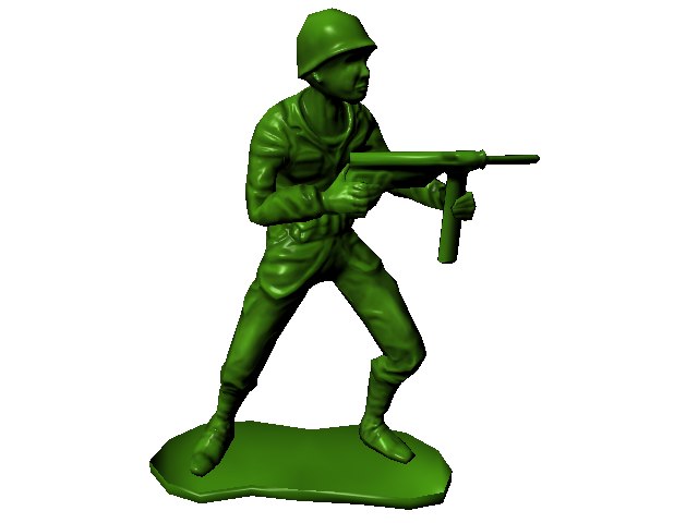 plastic army man 3d model