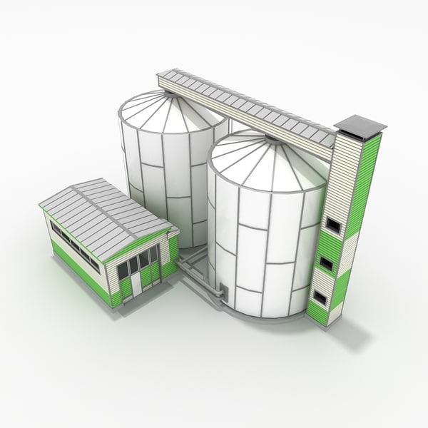 silo 01 industrial structure 3d max