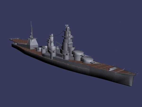 3d model battleship