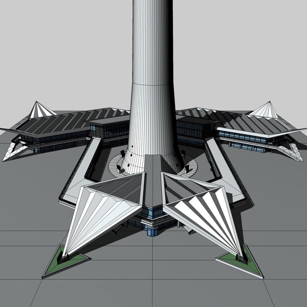 berlin tv tower landmarks c4d