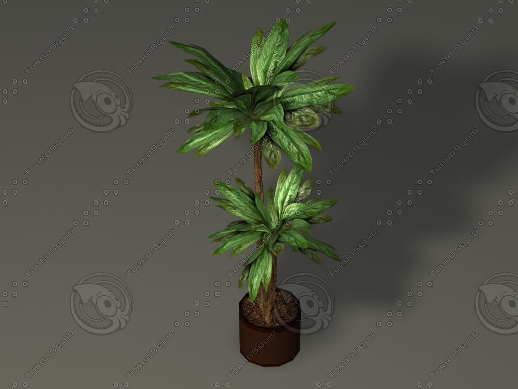 potted plants series 01 obj