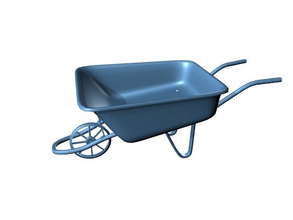 3d wheelbarrow model