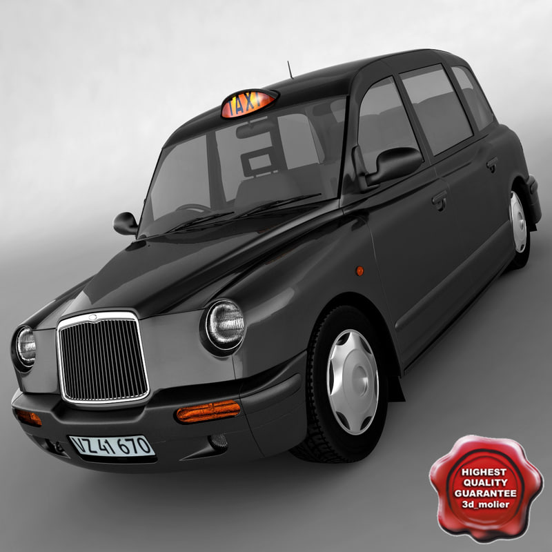3d london taxi tx1 model