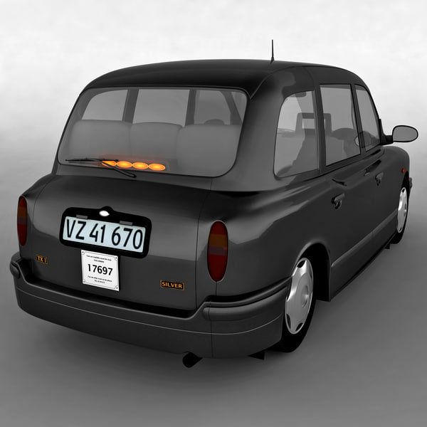 3d london taxi tx1 model
