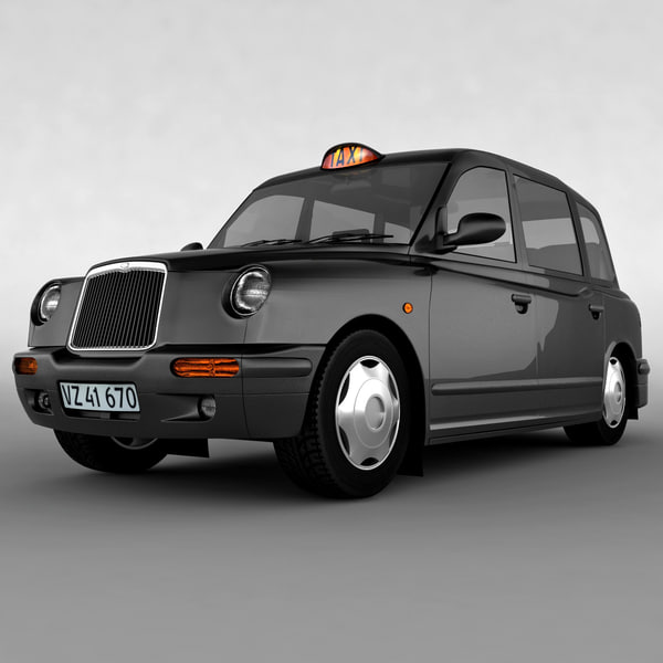 3d london taxi tx1 model