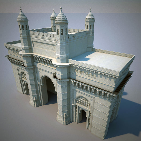 mumbai gateway india 3d model