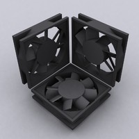 scaled 120mm computer fan dxf