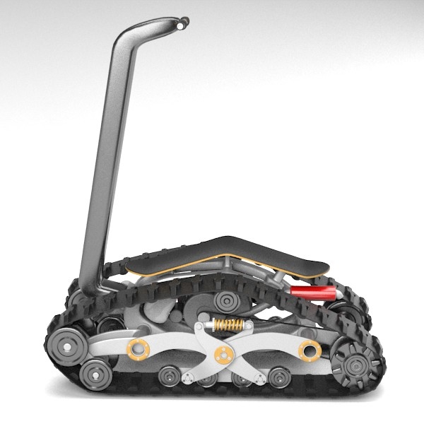 track personal vehicle 3d max