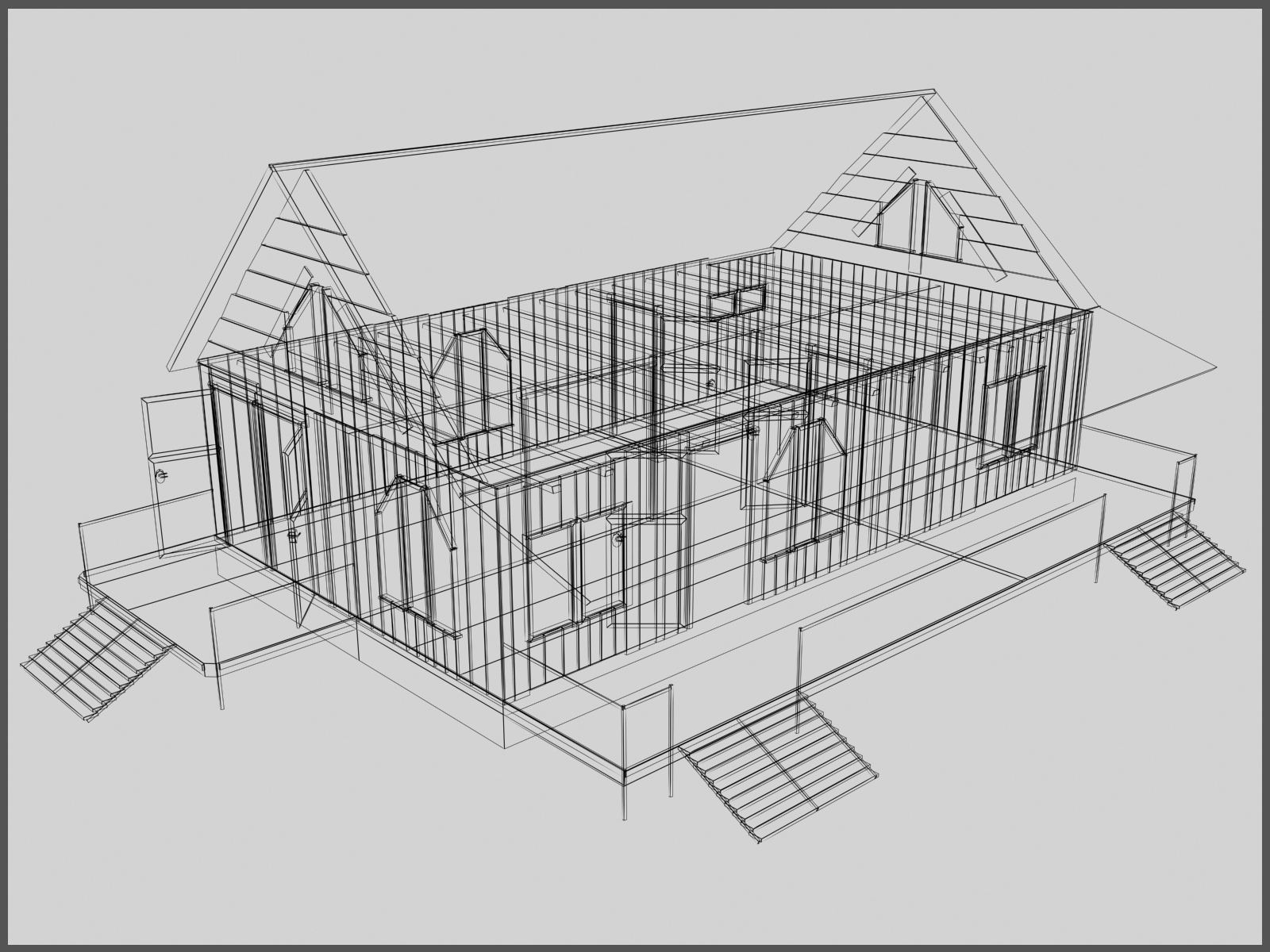 3d cottage interiors