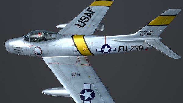 F86 세이버 3D 모델 - TurboSquid 559679