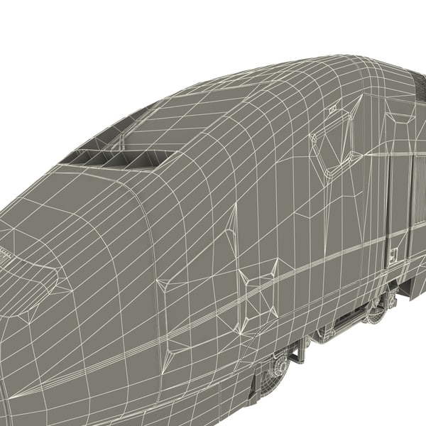 sncf tgv duplex train 3d model